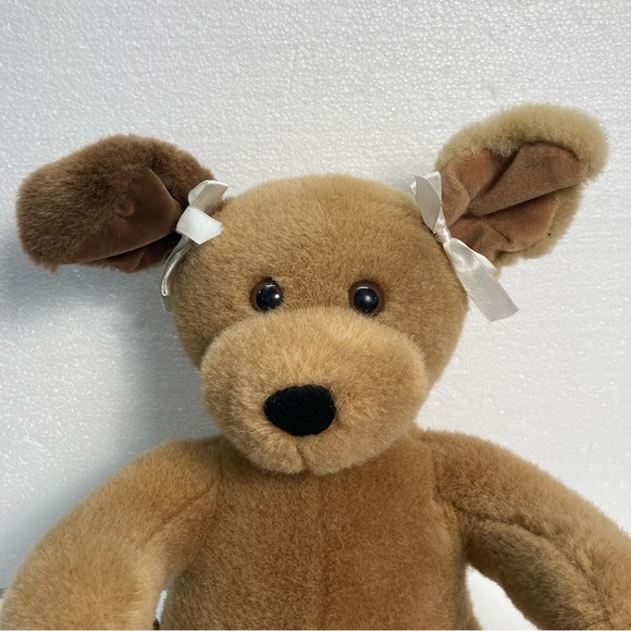 Build-A-Bear | Toys | Build A Bear Brown Puppy Dog With White Bows ...
